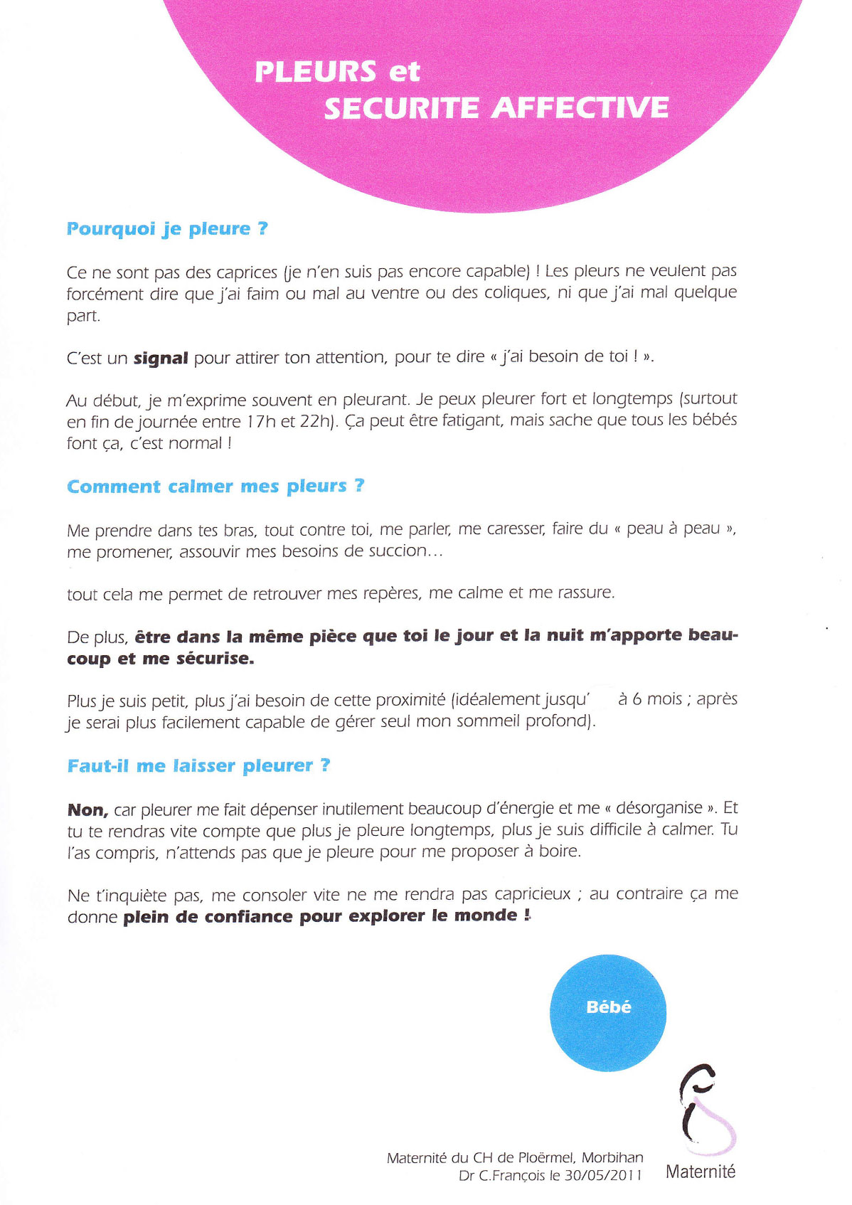 Le Label IHAB – Maternité de Ploërmel